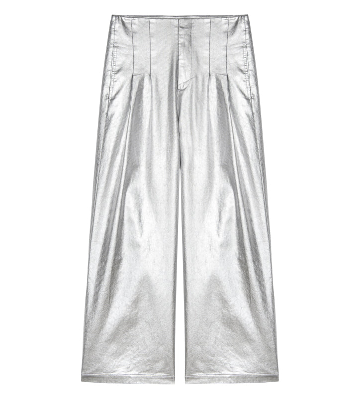 The Great - Sculpted Trouser in Silver – Blond Genius