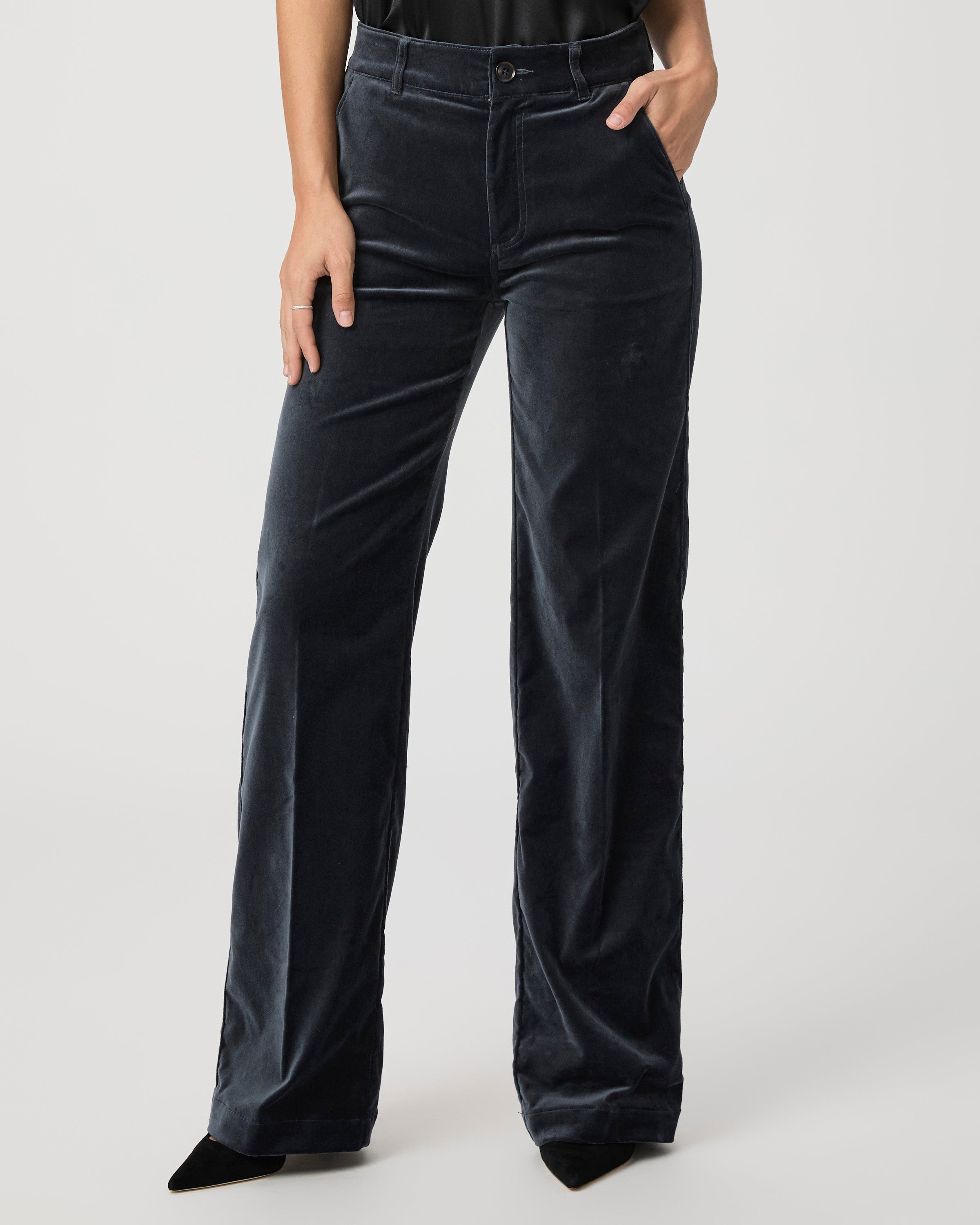 Paige Premium Denim - Sasha w/ Trouser Pockets in Calico Blue – Blond ...