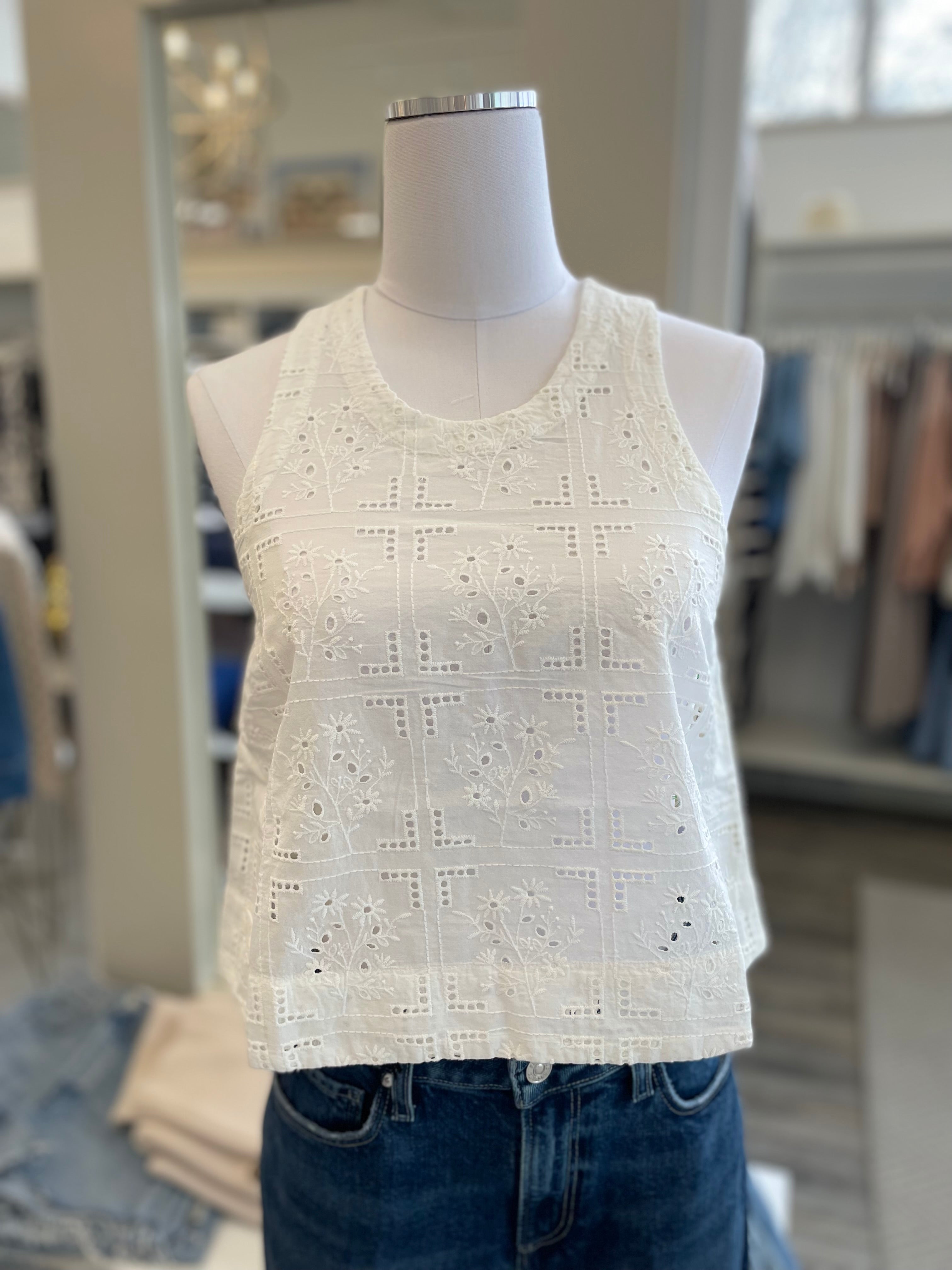 Trovata - Esther Tank in Handkerchief Eyelet – Blond Genius