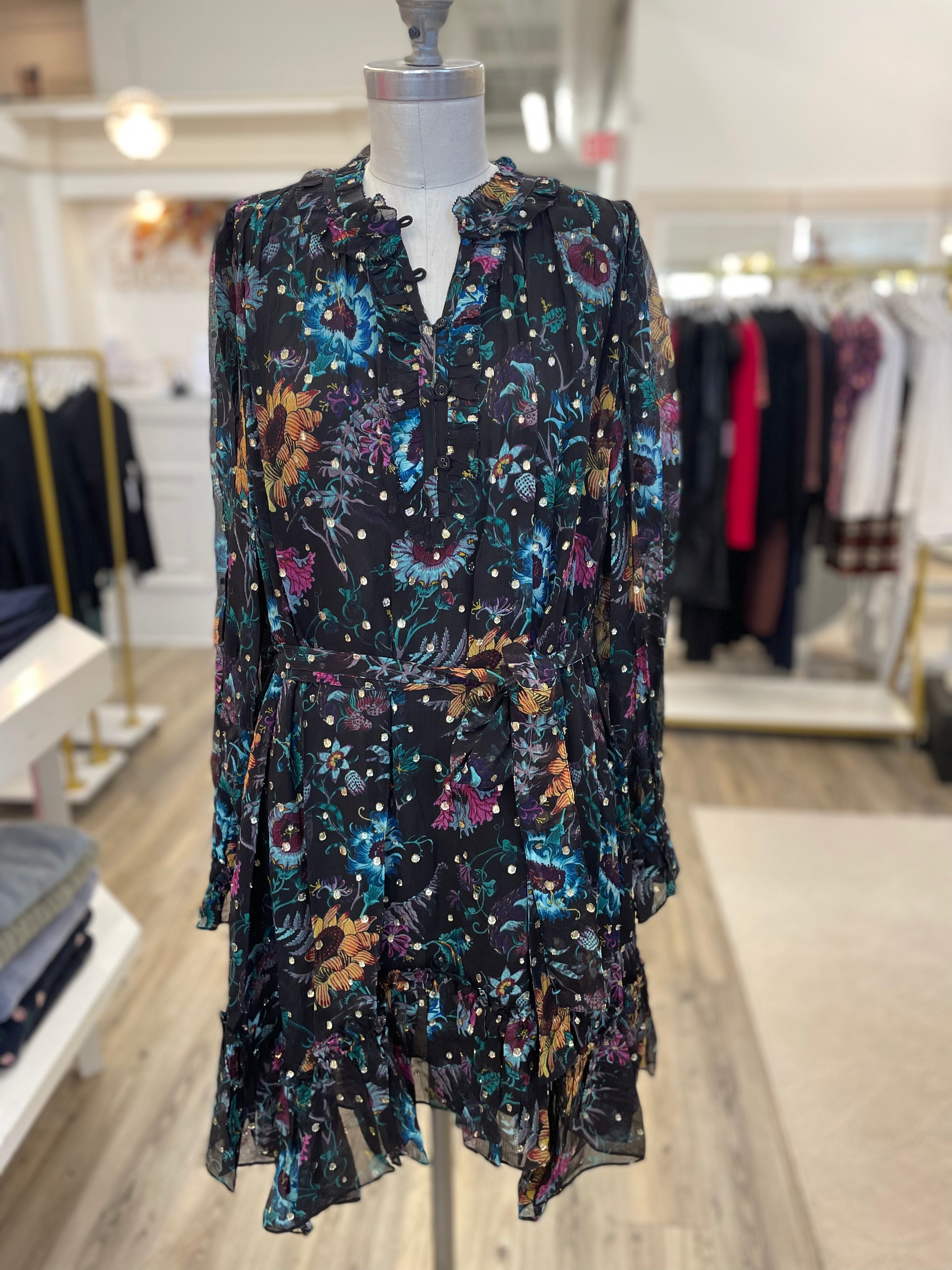 Ulla Johnson - Anais Dress in Black Iris – Blond Genius