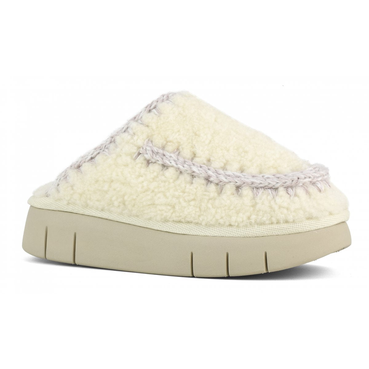 MOU - Bounce Clog Curly Sheepskin in Vanilla – Blond Genius