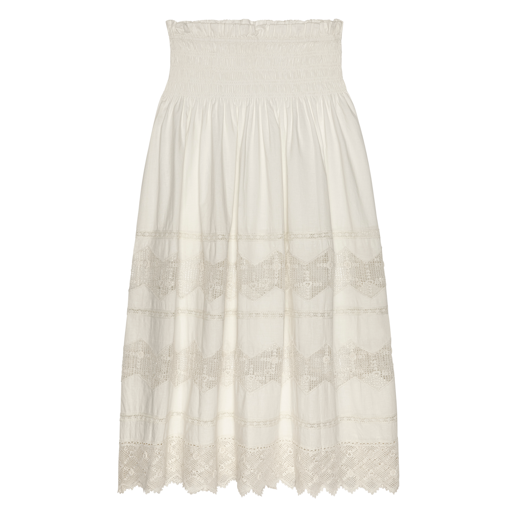 The Great - The Rosette Crochet Canary Skirt in Cream – Blond Genius