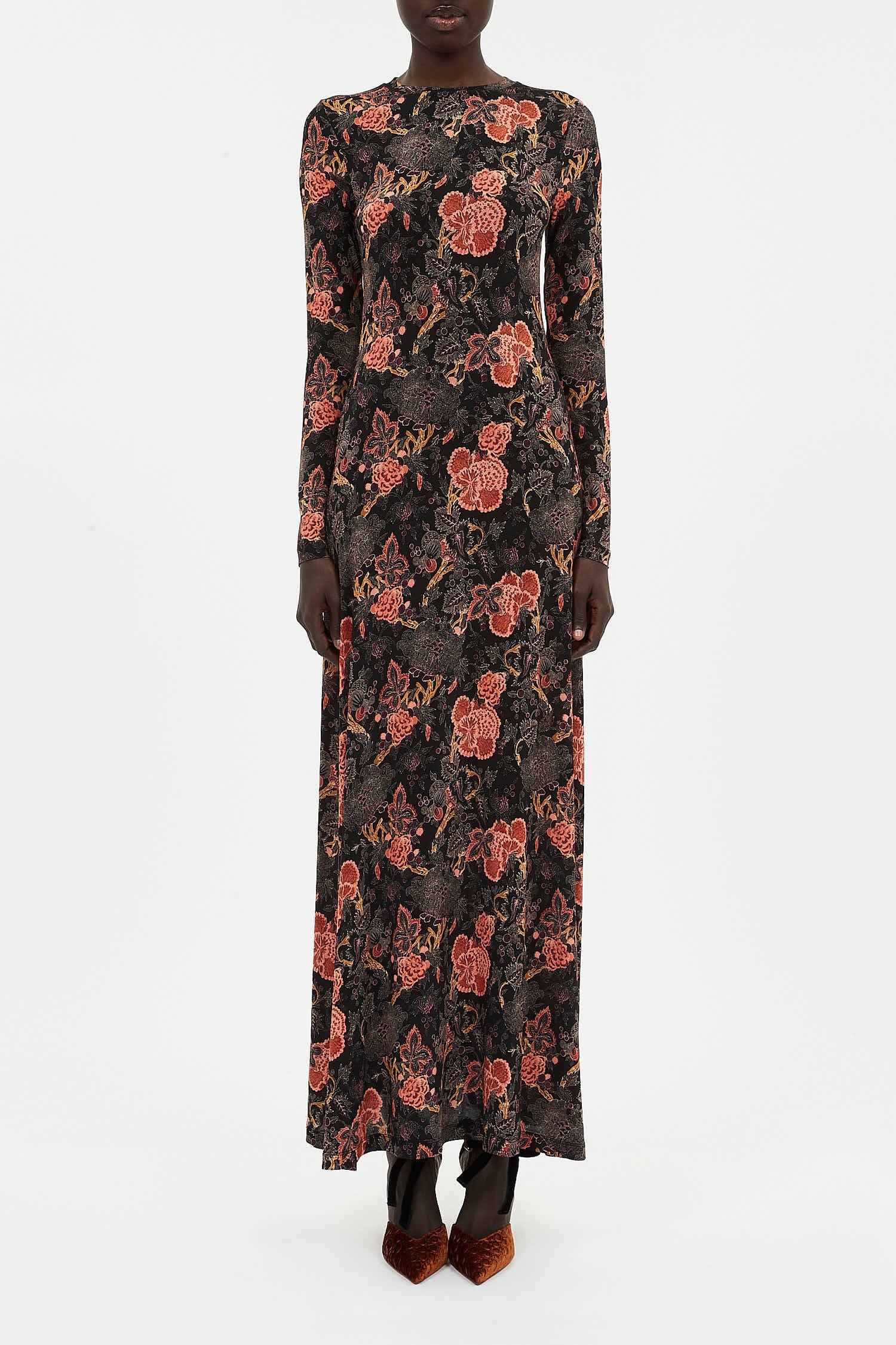 Ulla Johnson - Amari Jersey Long Sleeve Dress in Night Lily – Blond Genius