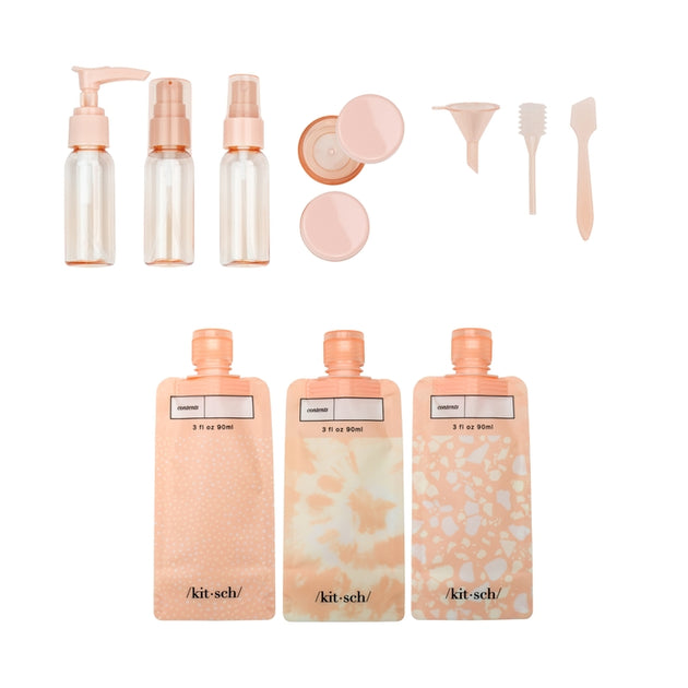 Kitsch - Refillable Ultimate Travel 11pc Set in Blush | Blond Genius