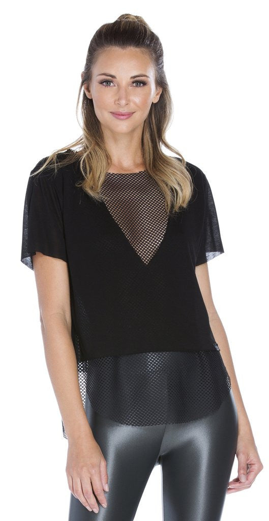 Koral - Double Layer S/S Tee Black – Blond Genius