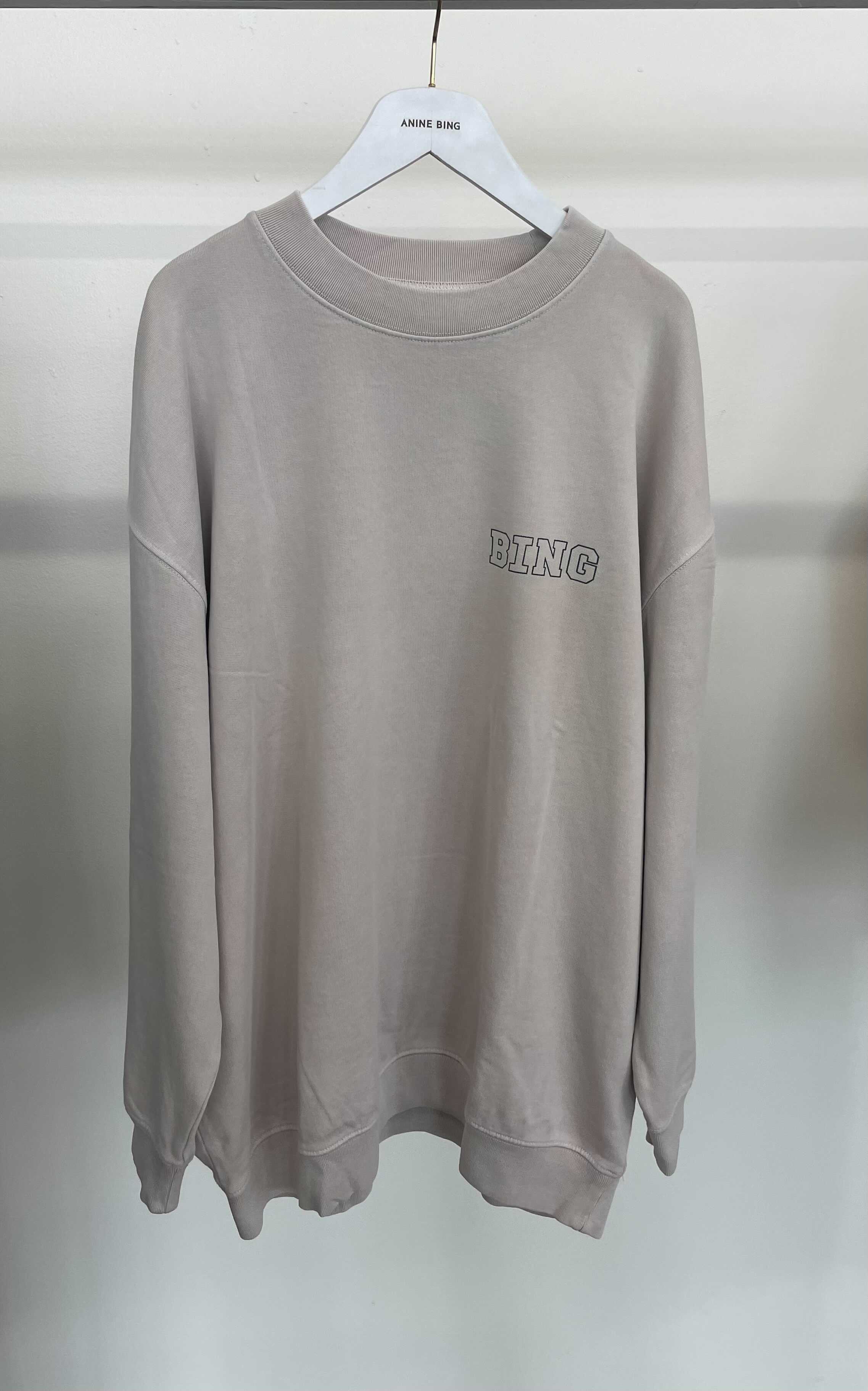 Anine Bing - Cody Sweatshirt Bing Live in Stone – Blond Genius