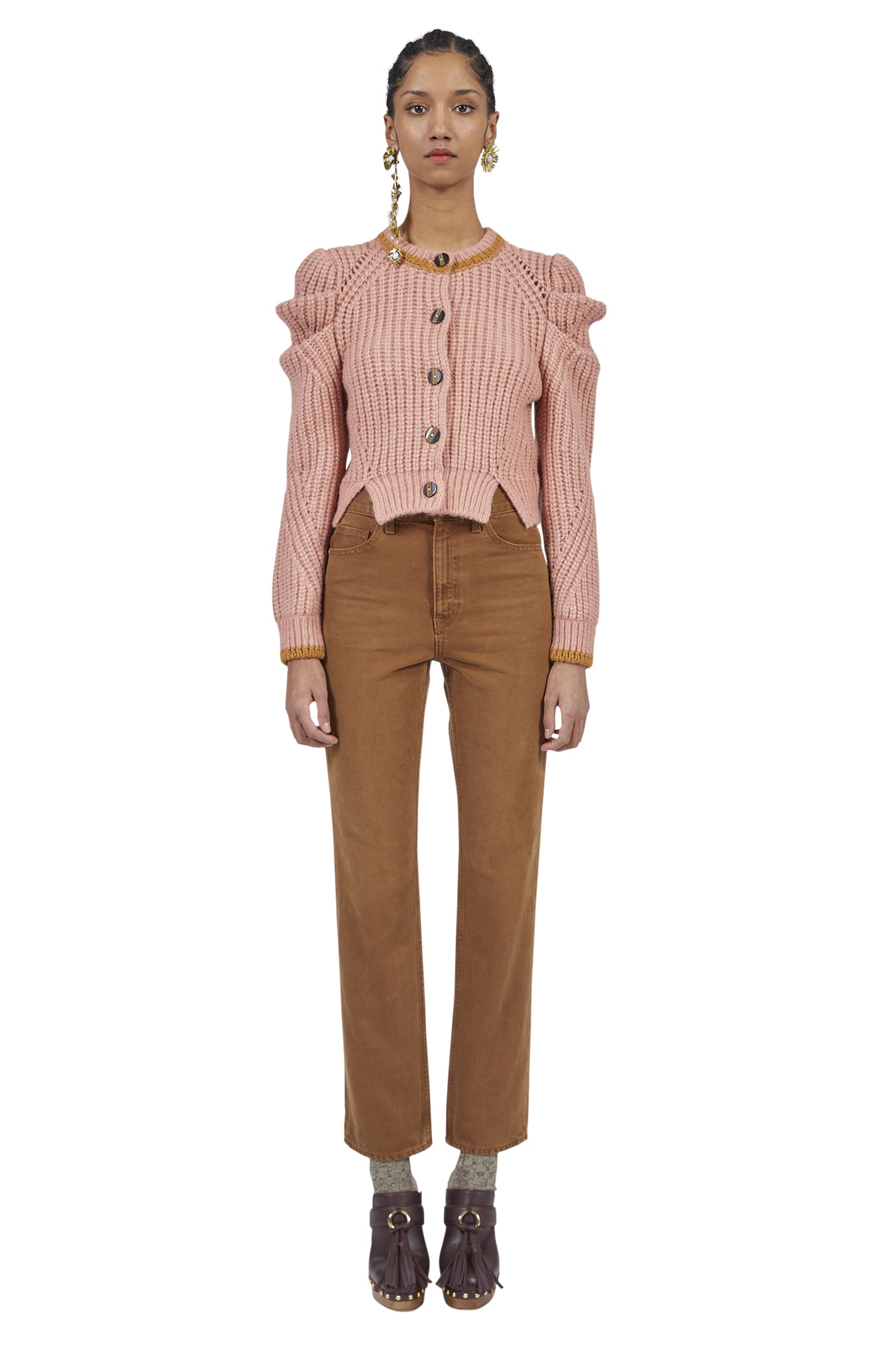 Ulla Johnson - Elle Cardigan in Rosewood – Blond Genius