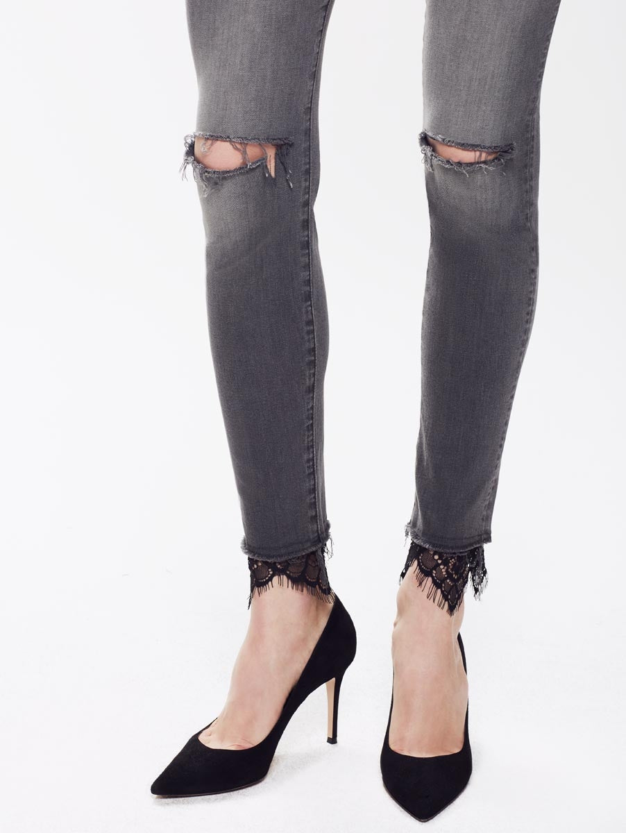 Mother - High Waisted Looker Dagger Ankle Fray - A Lacey Saloon – Blond ...