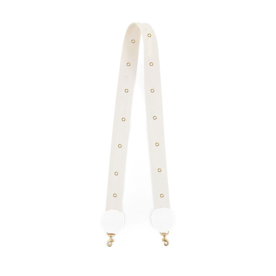 Clare V. - Crossbody Strap in Natural Cotton Webbing with Grommets ...